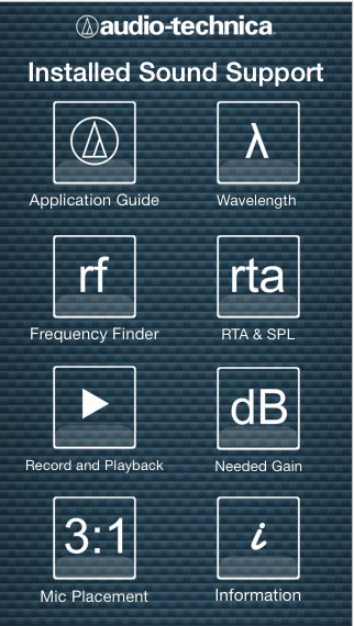 Audio-Technica Installed Sound Support App