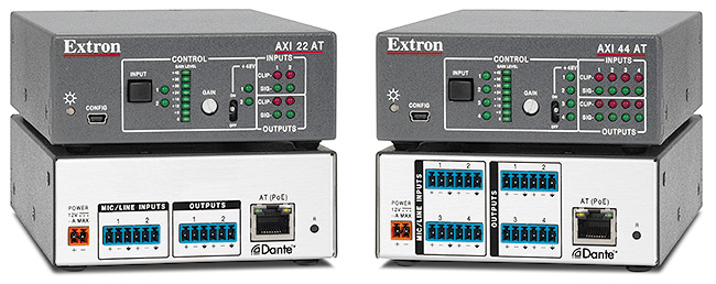 Extron Announces New AXI Series Dante Audio Interfaces