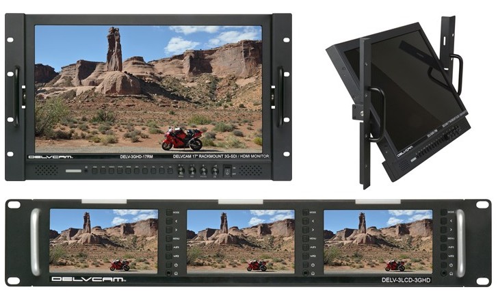Delvcam Introduces Two New Multi-Format 3G-HD Rackmount Video Monitors
