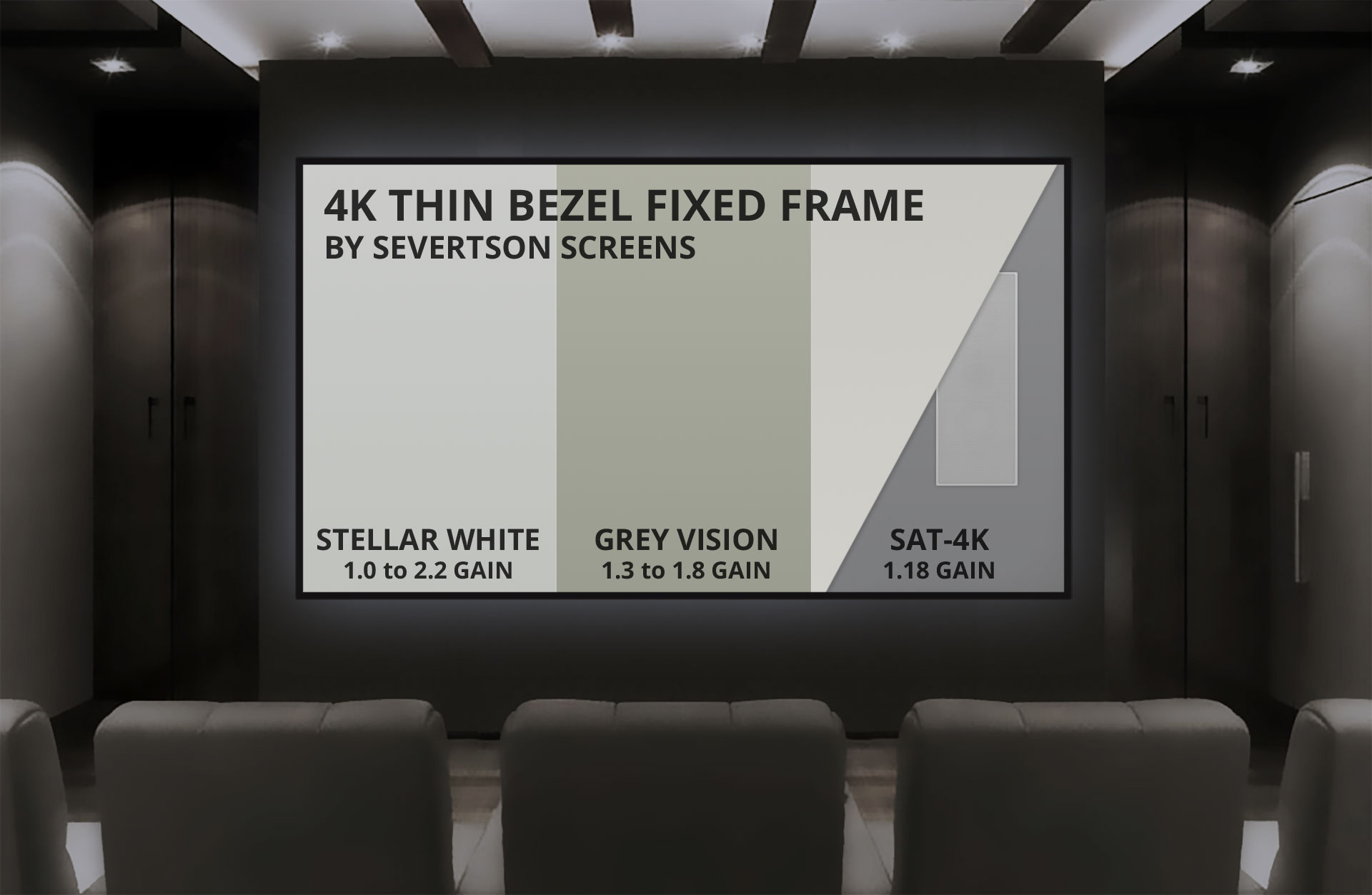 Severtson Launches 4K Thin/Zero Bezel Fixed Frame Projection Screen ...