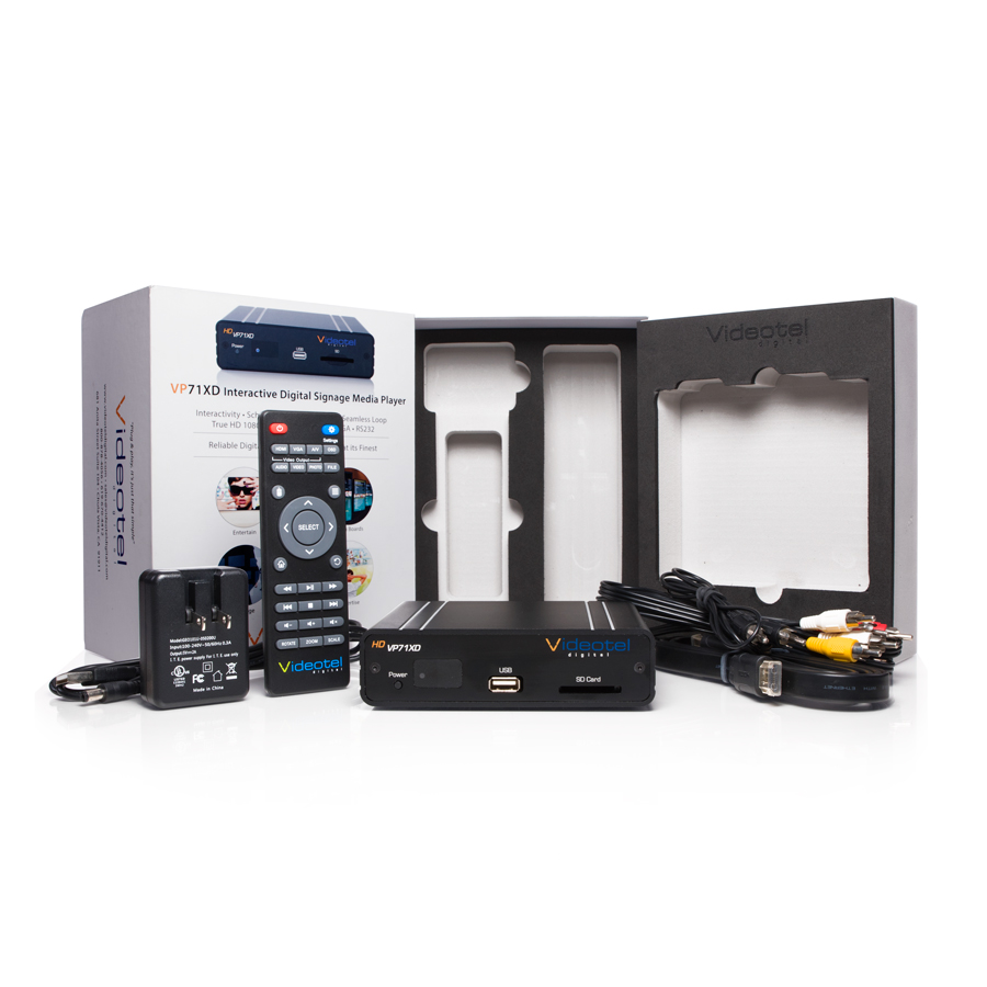 Interactive Industrial Digital Signage Media Player from Videotel ...