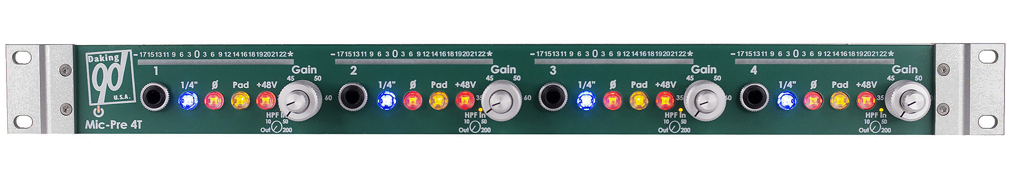 Daking Introduces the Mic Pre 4T • A Four-Channel Microphone ...