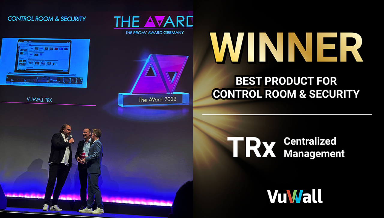 VuWall TRx Platform Wins the AVard 2022 for Best Product for Control ...