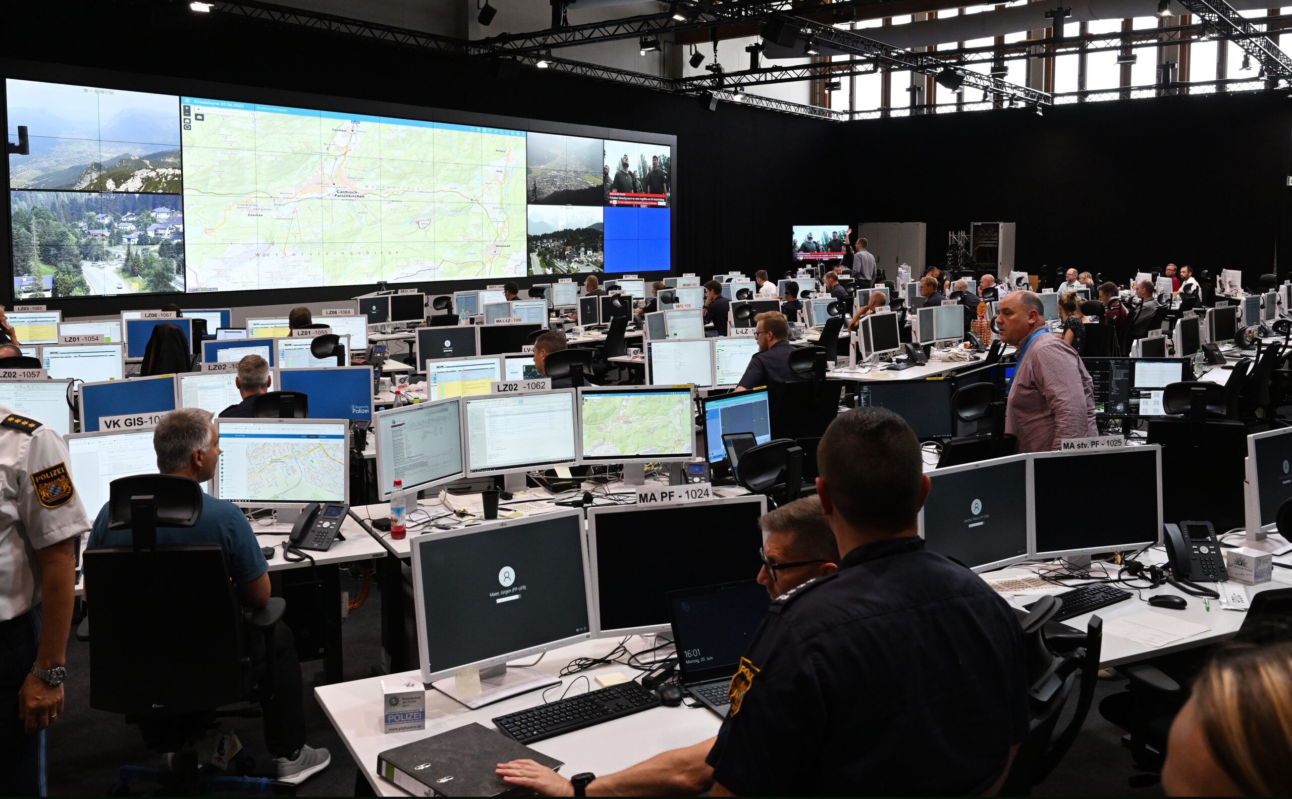 Sports stadium transforms to police command center for G7 Summit ...