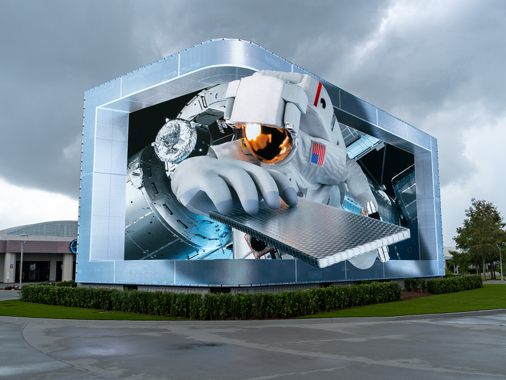 WATCH: 3,000 square foot curved video wall at Kennedy Space Center ...