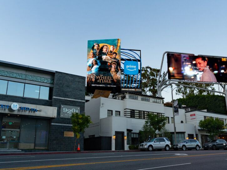 Hybrid Amazon Prime Billboard Turns Heads on the Sunset Strip