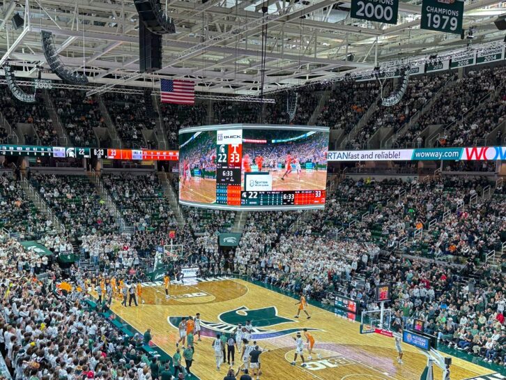 Spartans Upgrade Video Tech at Michigan State's Jack Breslin Center