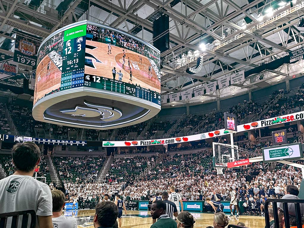 Spartans Upgrade Video Tech at Michigan State's Jack Breslin Center