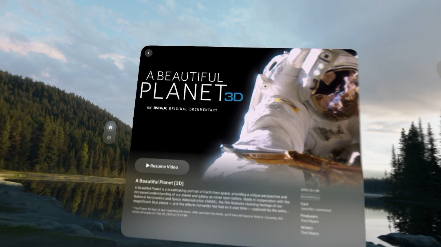 IMAX streams documentaries in 3D, 1.43:1 aspect ratio on Apple Vision Pro - Sound & Video Contractor