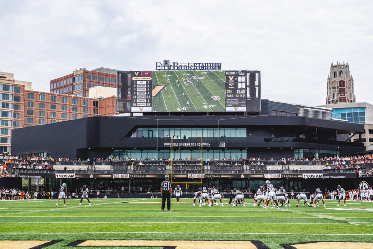 Vanderbilt’s FirstBank Stadium Opens College Football Season with New L ...