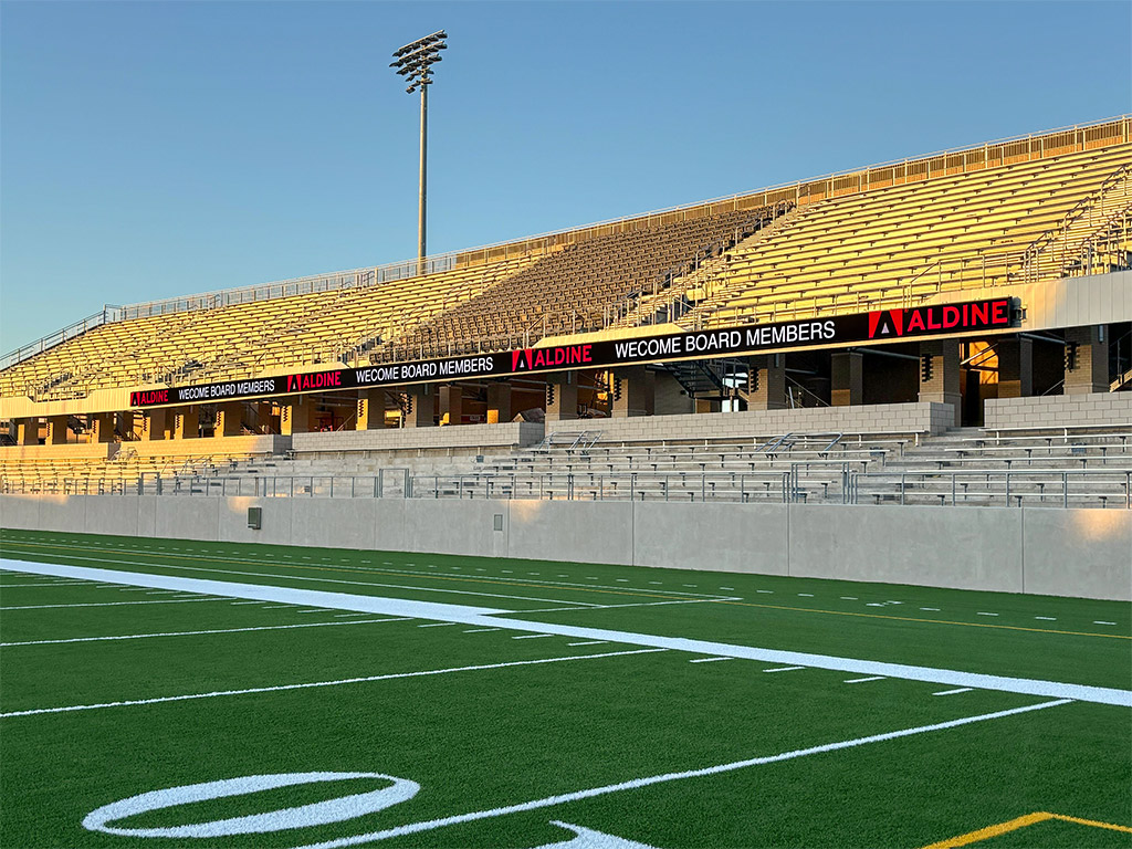 Aldine ISD Unveils Big Video Upgrade at WW Thorne Stadium