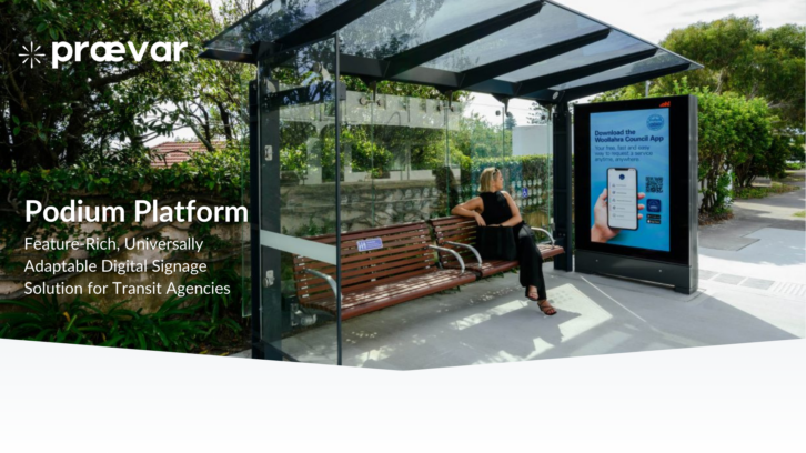 Podium Platform: Smart Sustainable Digital Signage for Transit