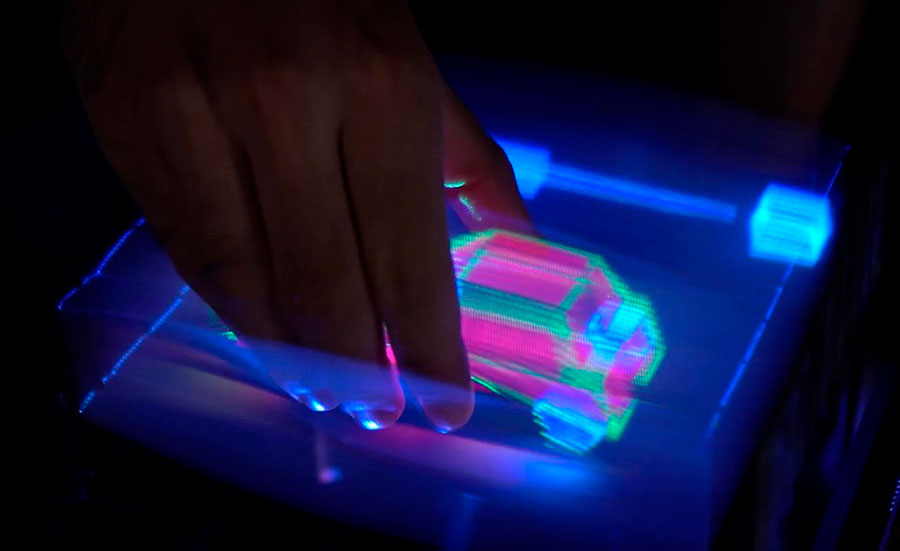 WATCH: World's first touch-interactive 3D hologram - Sound & Video ...