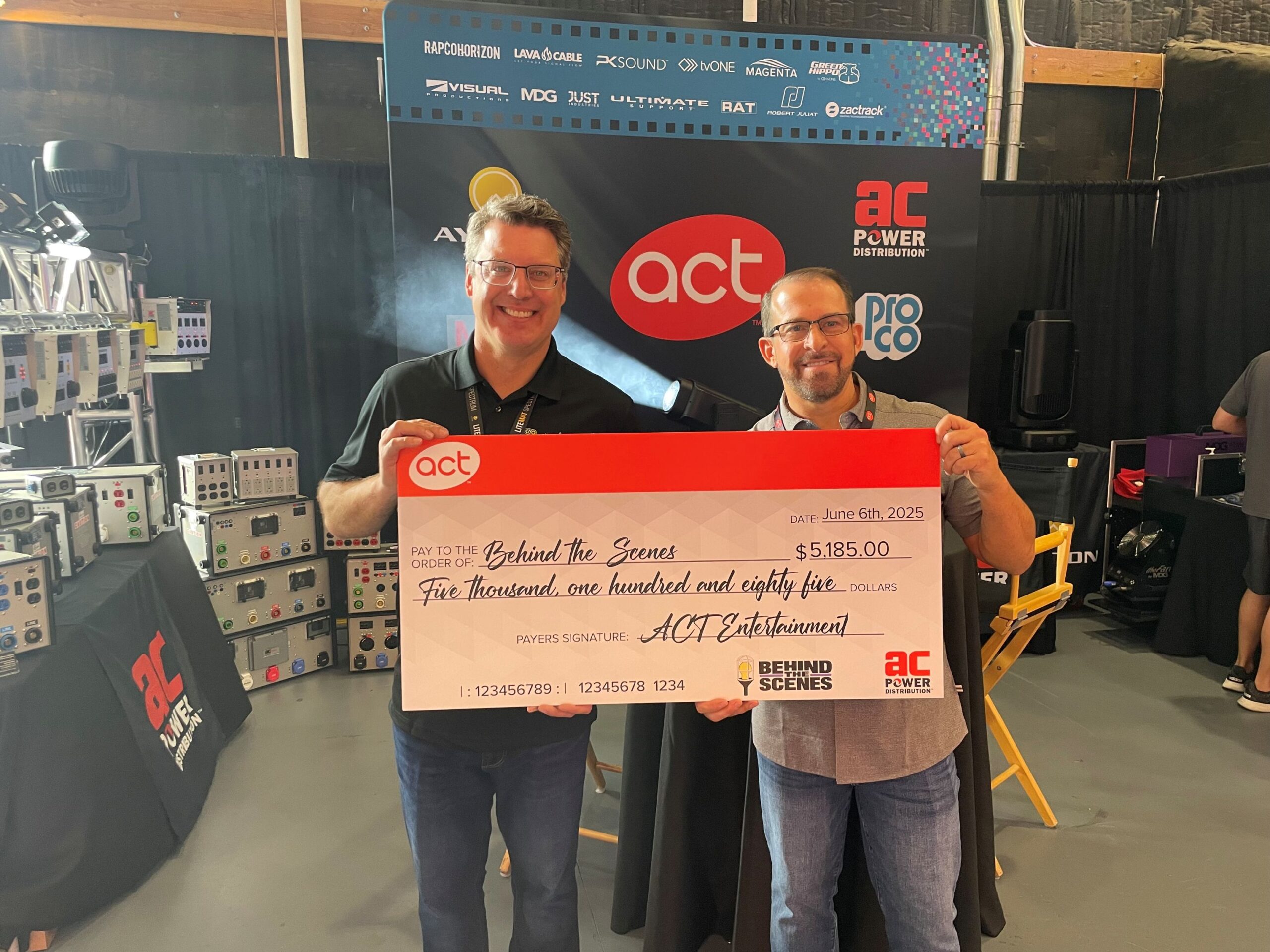ACT Entertainment’s AC Power Distribution (ACPD) Brand Makes Donation ...